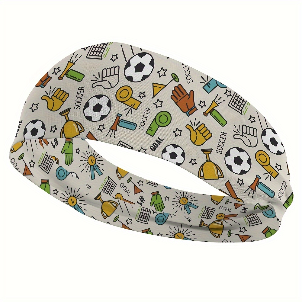 head band elastic rugby pattern decorative stylish - Temu Australia