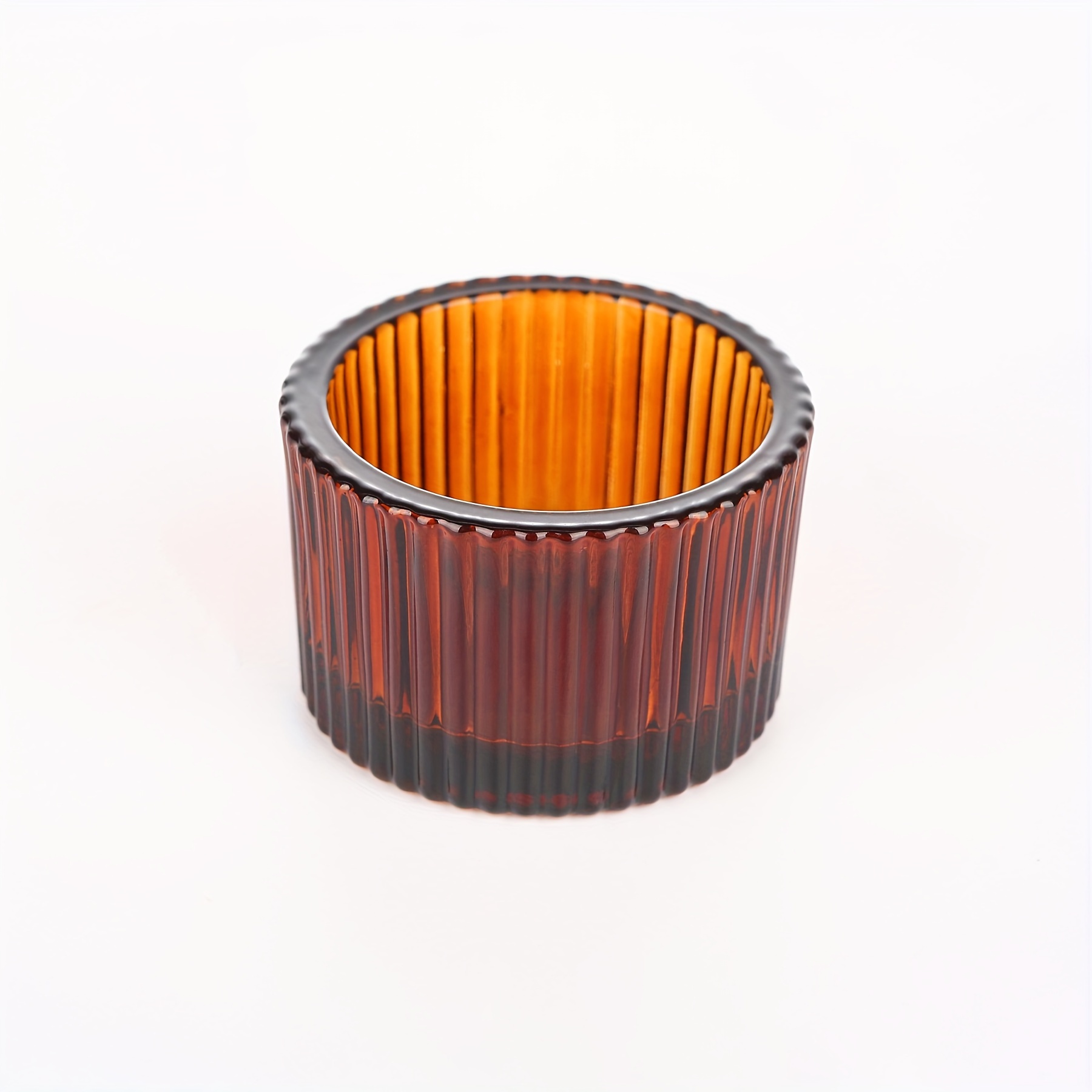 1pc Candle Holder Elegant Vertical Pattern Candle Cup For Home Decor ...