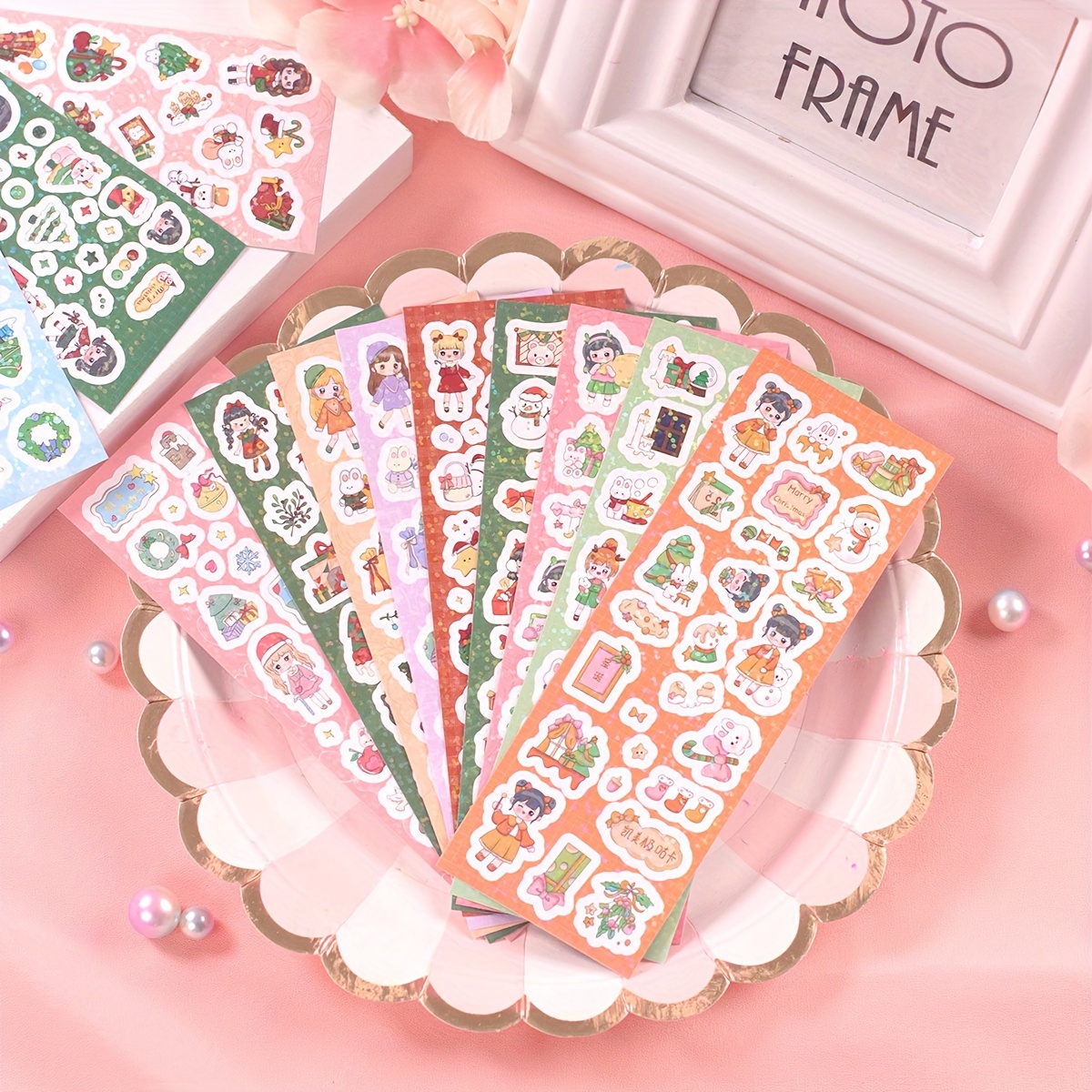 Christmas Stickers Decoration Small Pattern Graffiti - Temu Australia