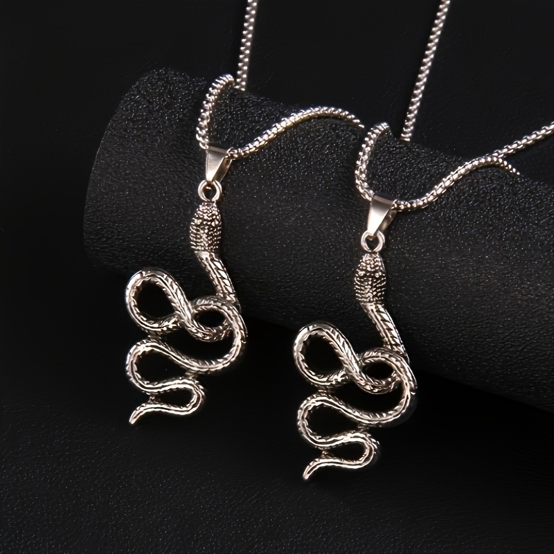 retro snake pendant necklace men party jewelry gift - Temu Canada