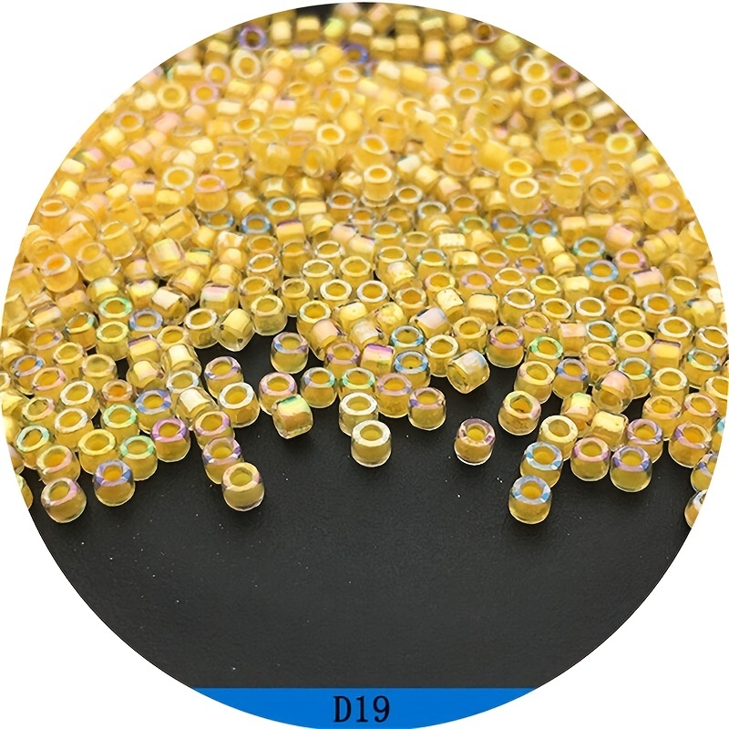 Glass Rice Beads Magic Color Transparent Series Diy Tassel - Temu