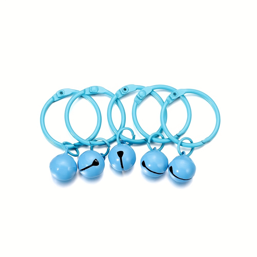 Colorful Paint Coated Keychains With Bells, Diy Accessories For Pet Bag ...