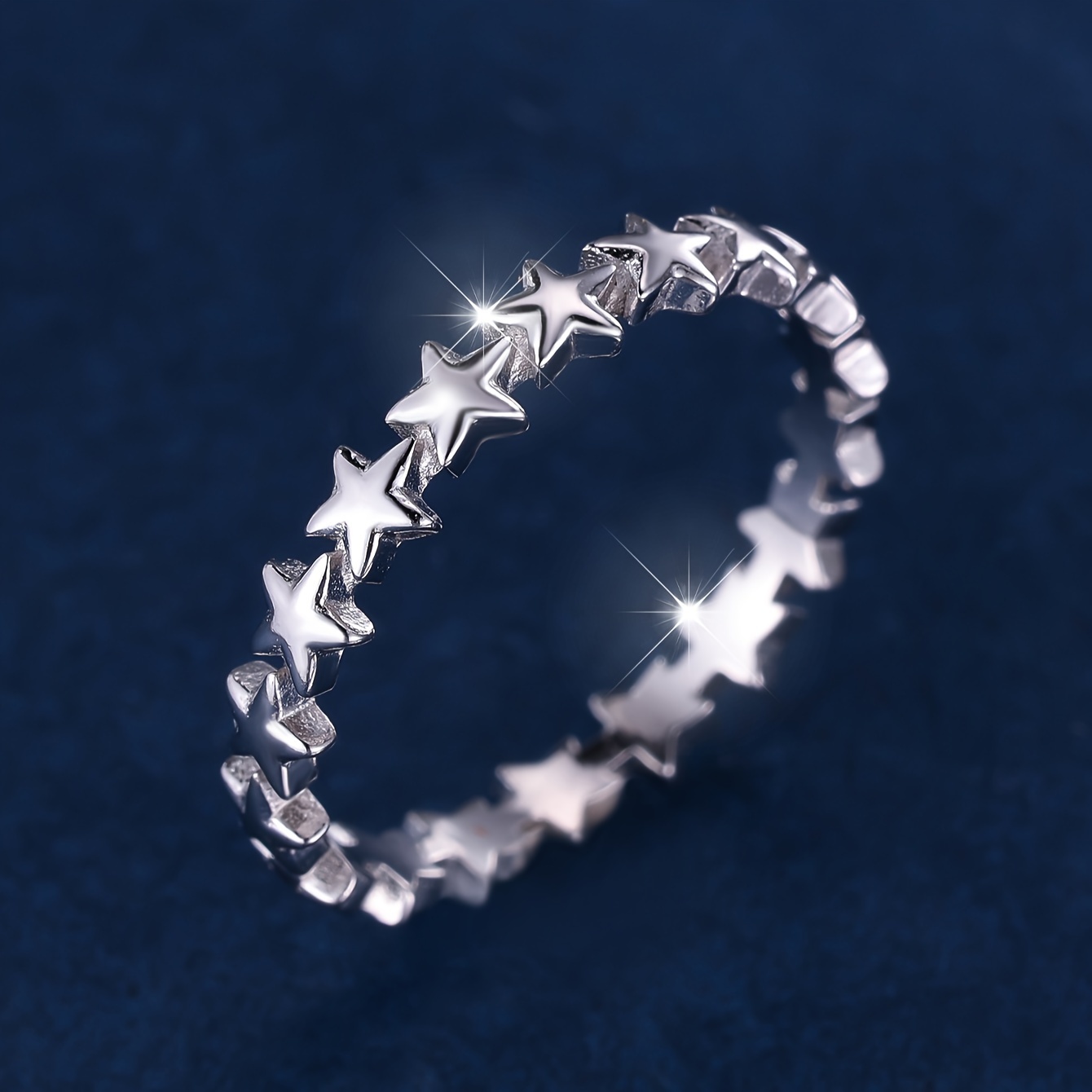 925 Sterling Silver Ring Simple Boho Style Hand - Temu United Kingdom