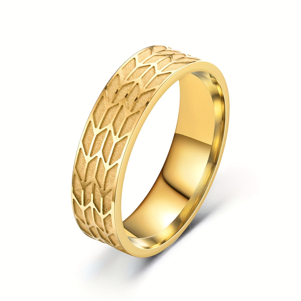 New Fashion Exquisite Stainless Steel Men's Ring Rhombus - Temu United ...