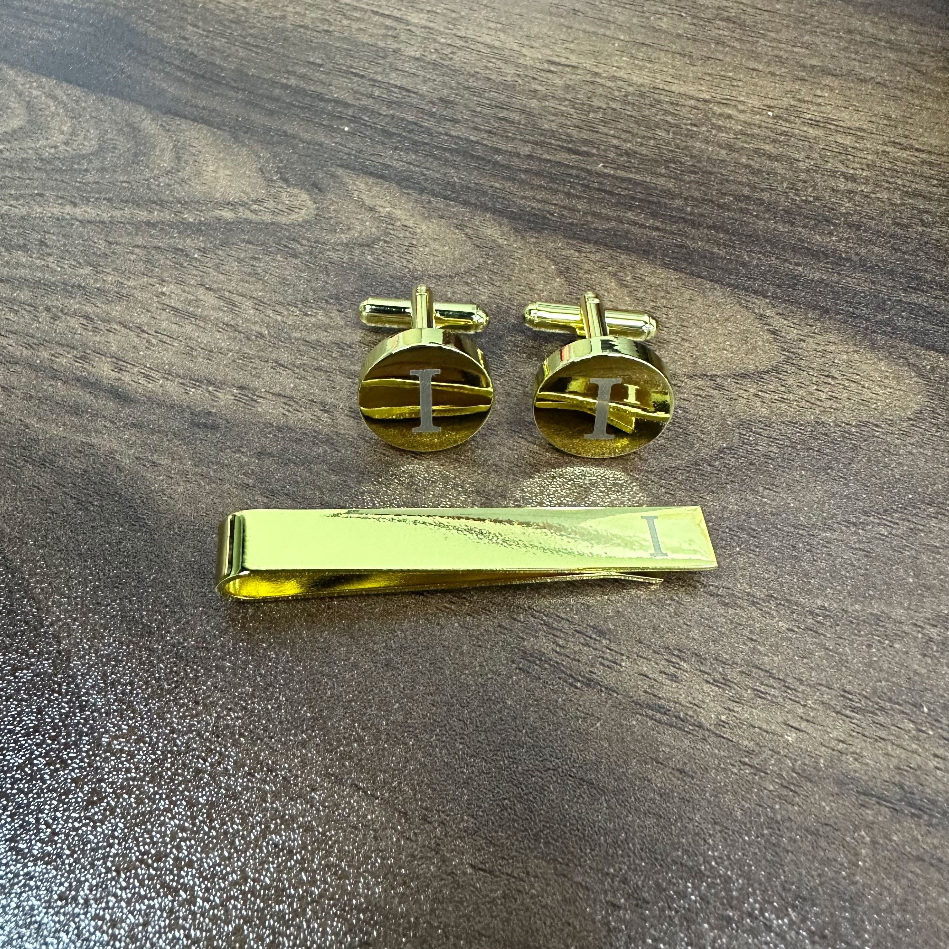 3pcs Set Mens Copper Cufflinks And Tie Clip Set Gift For Father And ...