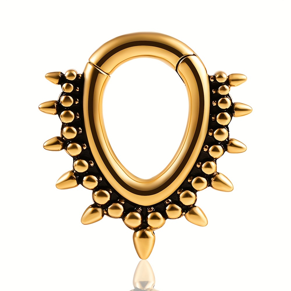 Vintage Pointed Spike Hoop Ear Gauges Punk Ear Expander Body - Temu ...