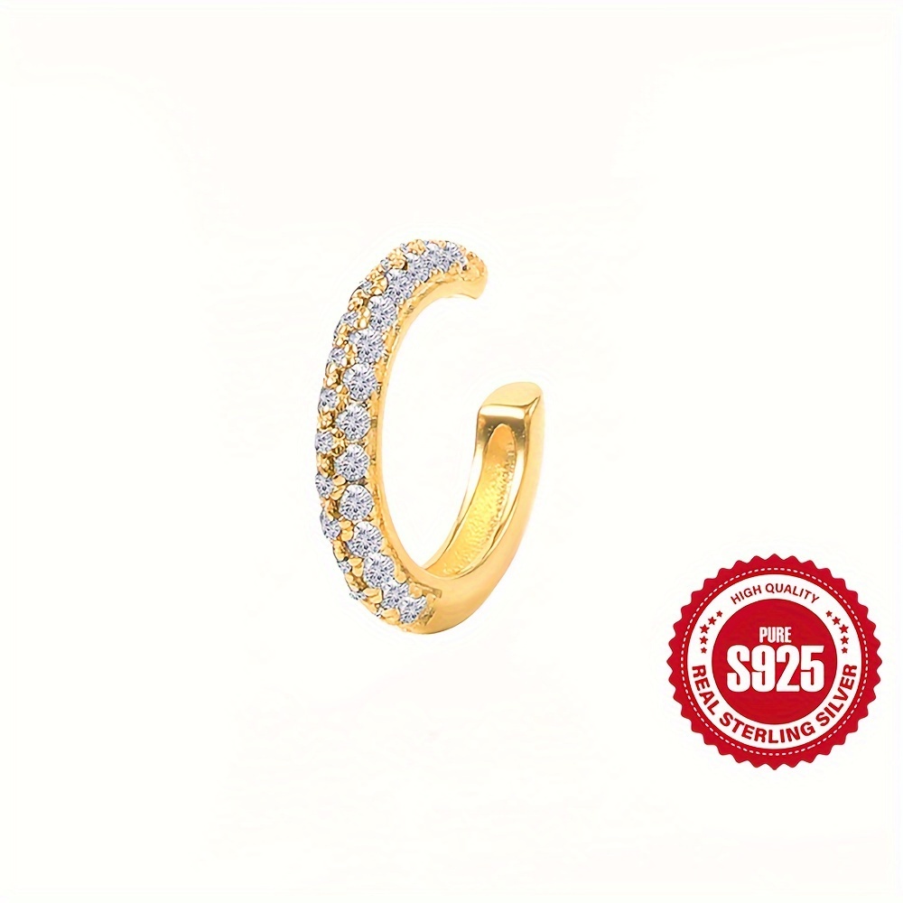 Single 925 Sterling Silver Hypoallergenic Clip Earrings - Temu United ...