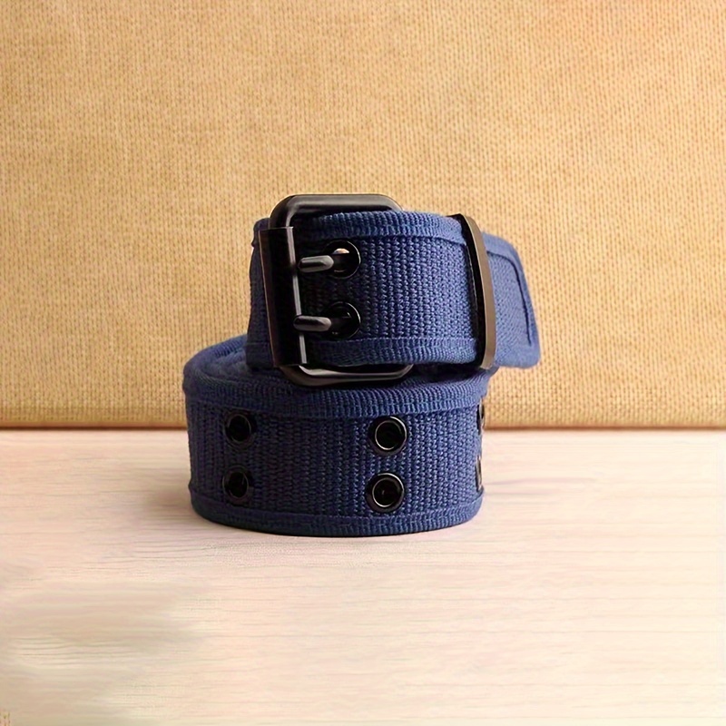 1pc Double Prong Buckle Canvas Belt For Men | Check Out Today's Deals ...