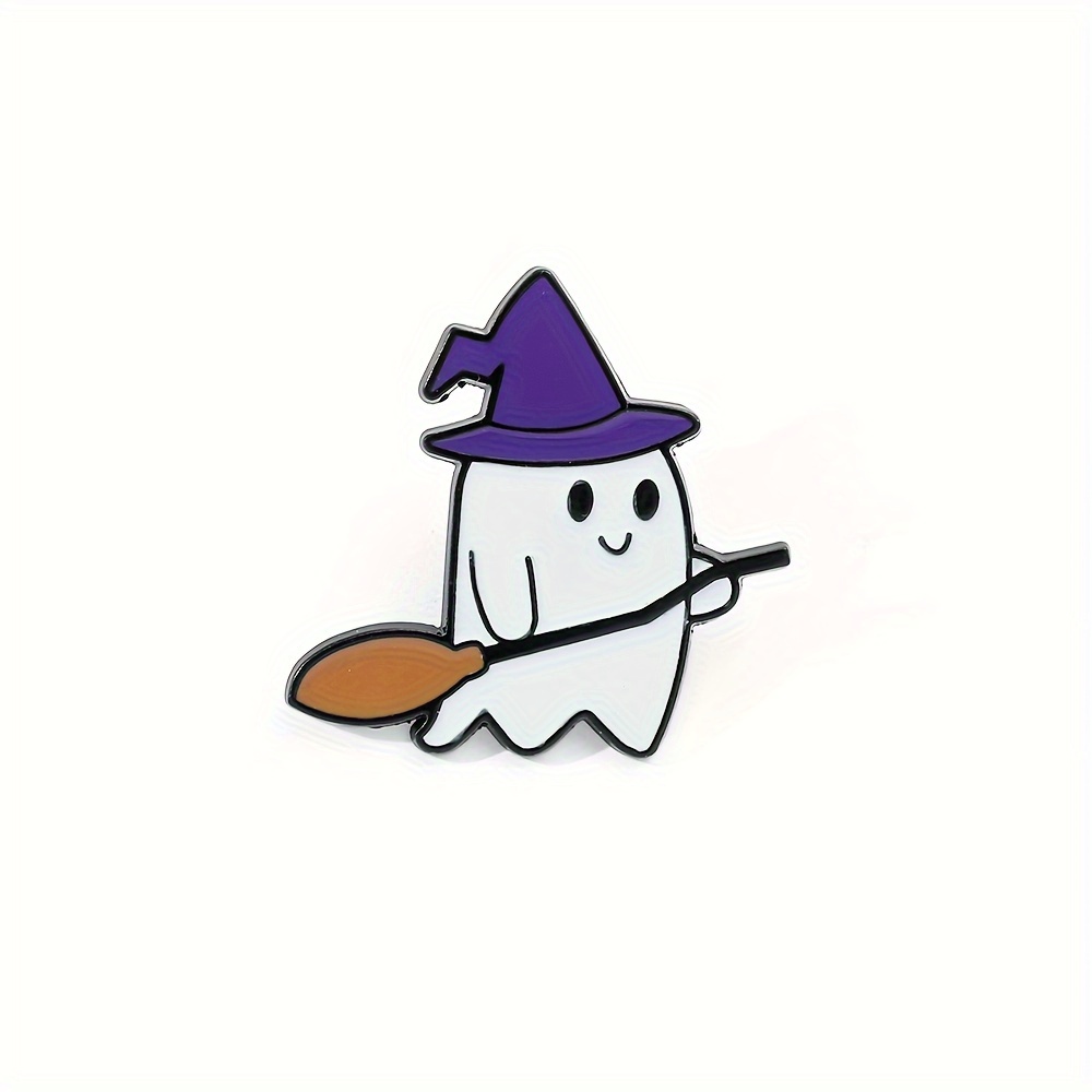 Halloween Cartoon Ghost Brooch Mischievous White Ghost - Temu United ...