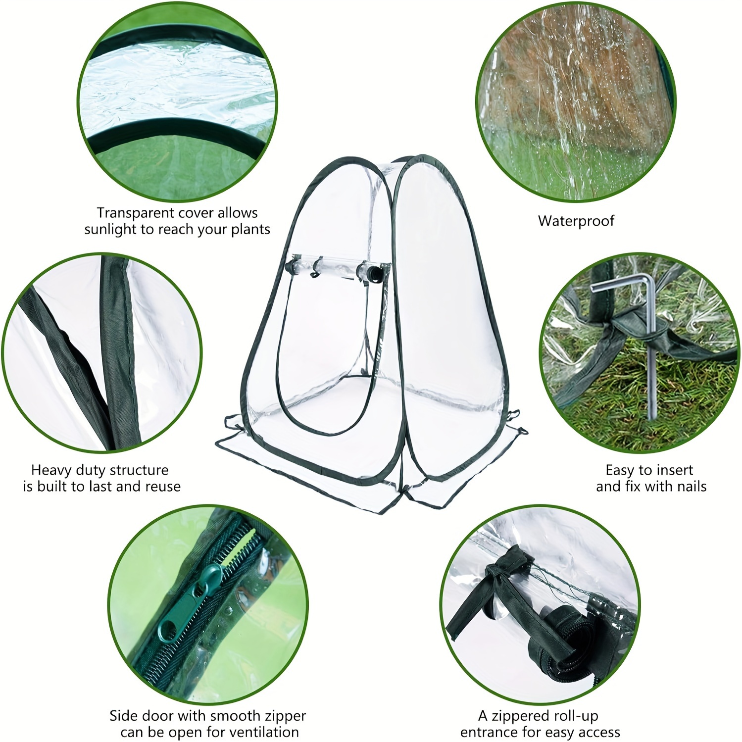 Transparent Foldable Home Gardening Greenhouse Warm Room - Temu