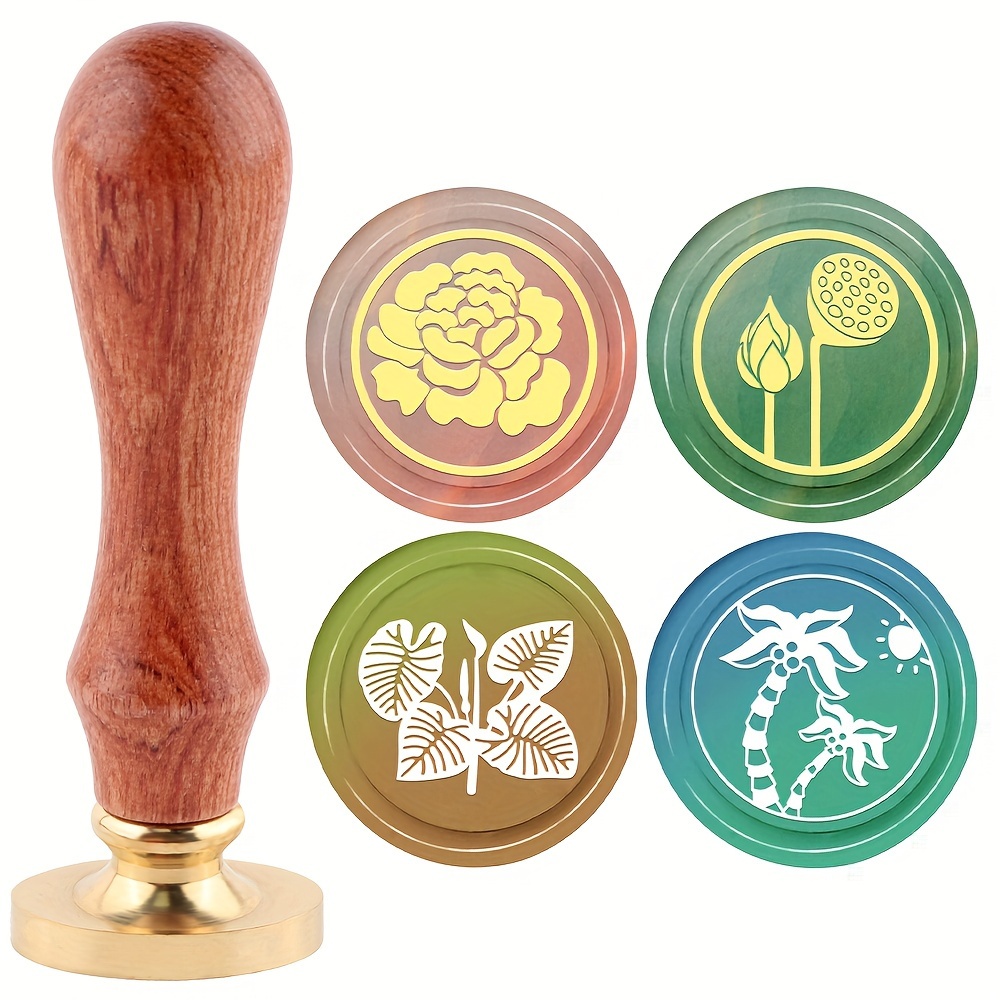 palm trees wax seal stamp set rose designs - Temu Australia