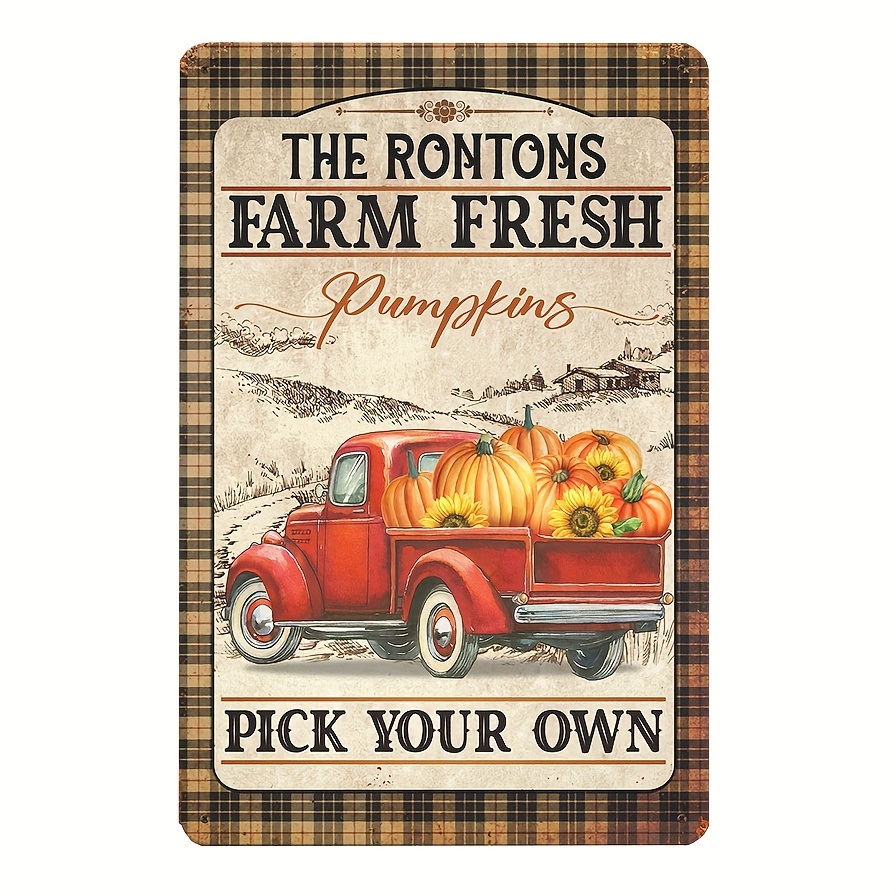 Personalized Farm Fresh Pumpkins Pick Your Own Decorative - Temu Norway