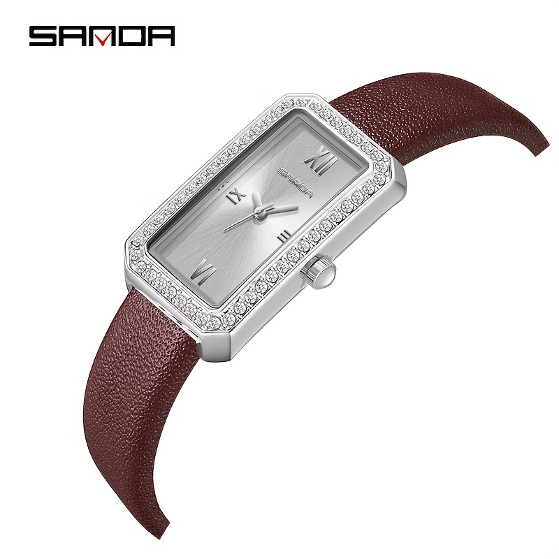 Women's Rectangular Leisure Business Quartz Watch - Temu United Kingdom