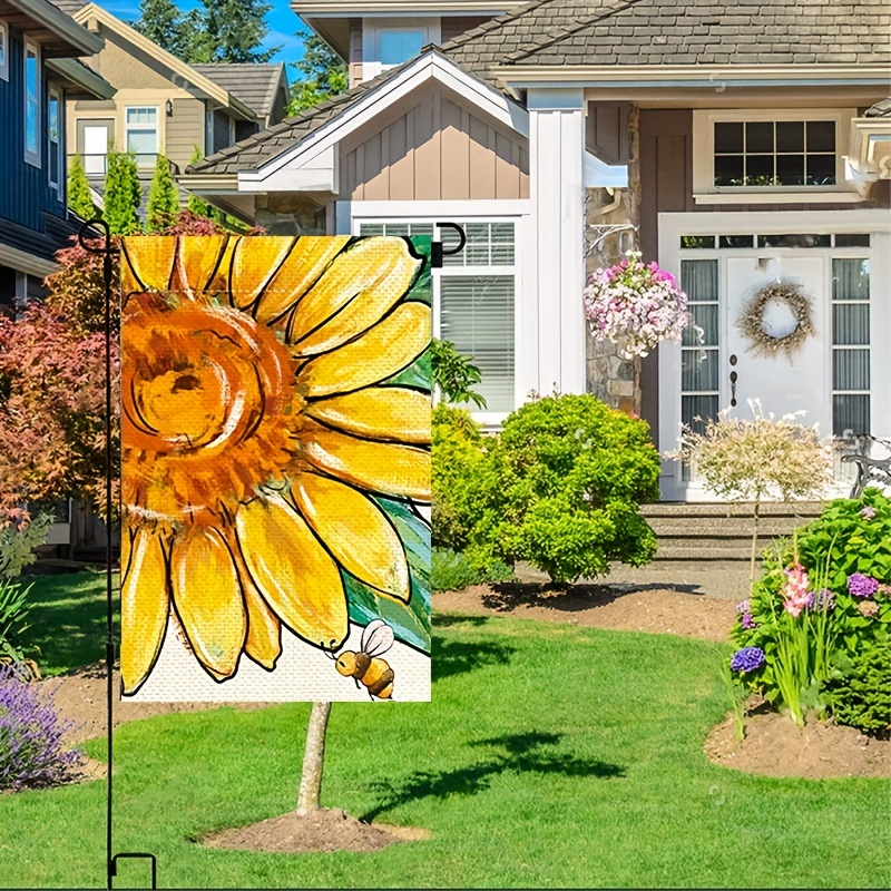 Summer Sunflower Welcome Flower Garden Banner Vertical - Temu Australia