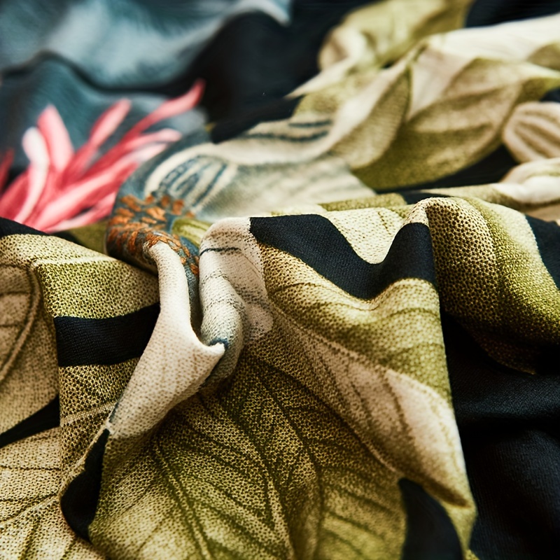 Elastic Four Seasons Printed Chair Cover Long Back Multiple - Temu ...