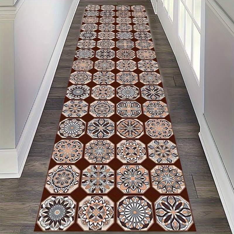 Classical Medallion Motif Rug Washable Kitchen Runner Carpet - Temu ...