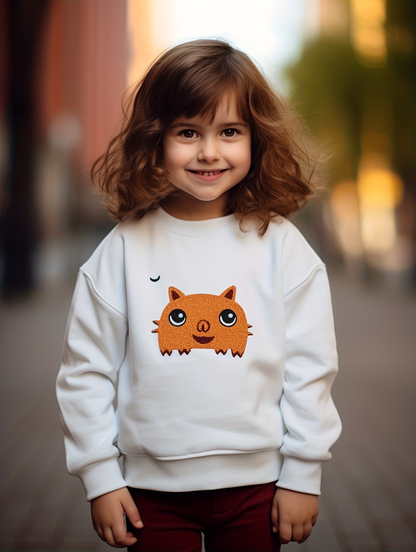 Animals Themed Kids Pullover Tops Cartoon Dog/ Monster Print - Temu ...