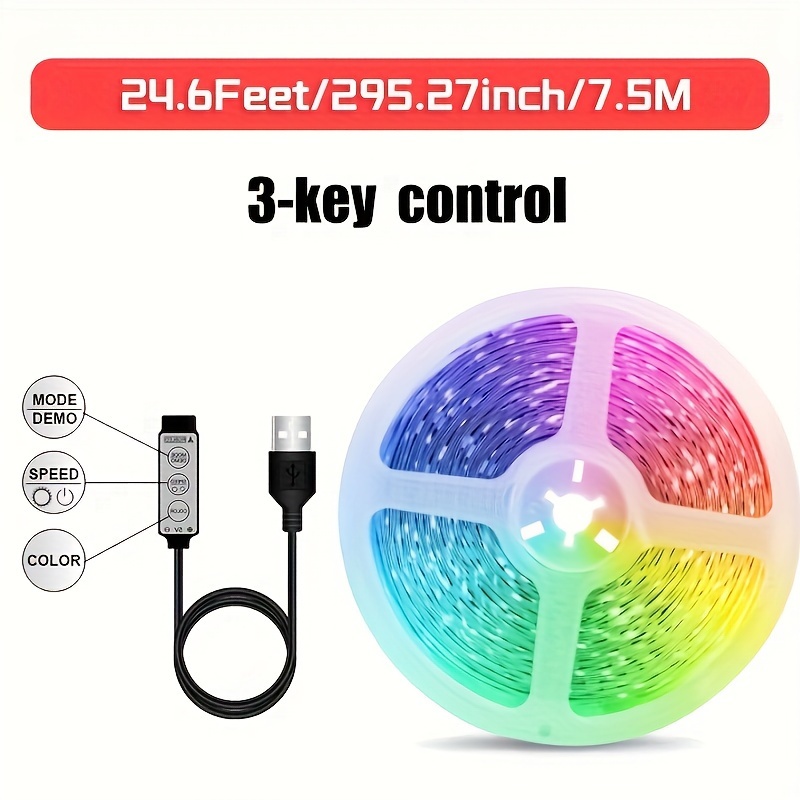 Rgb Led Lights Support Smart App Music Sync Color Changing - Temu ...