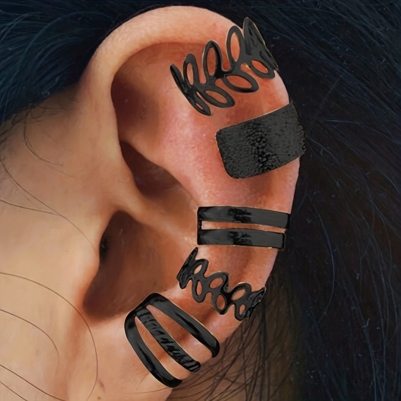 Delicate Clip Earrings Zinc Alloy Jewelry Hollow Leaf Design - Temu ...