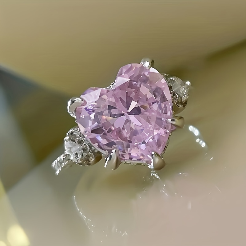 Heart Ring S925 Sterling Silver Ring Love Heart Romantic - Temu Ireland