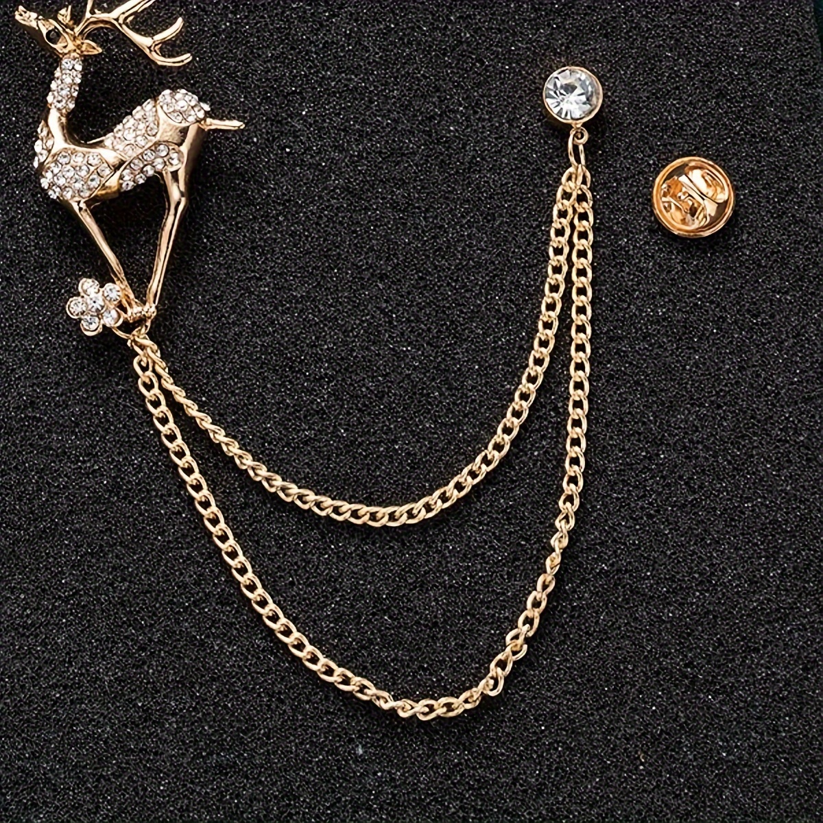 Punk Retro Animal Bird Little Star Elk Brooch Pin Elegant - Temu United ...