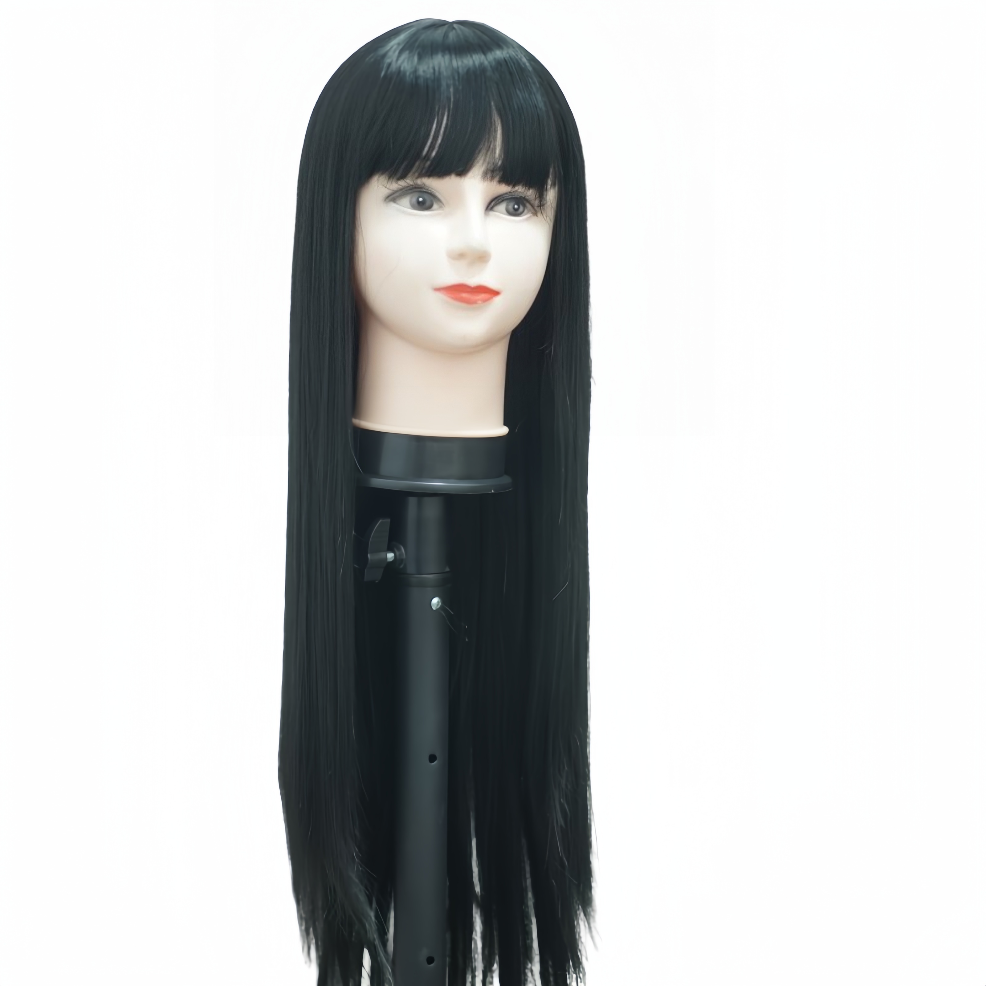 Black Long Straight Wigs Women Natural Black Synthetic Wigs - Temu Ireland