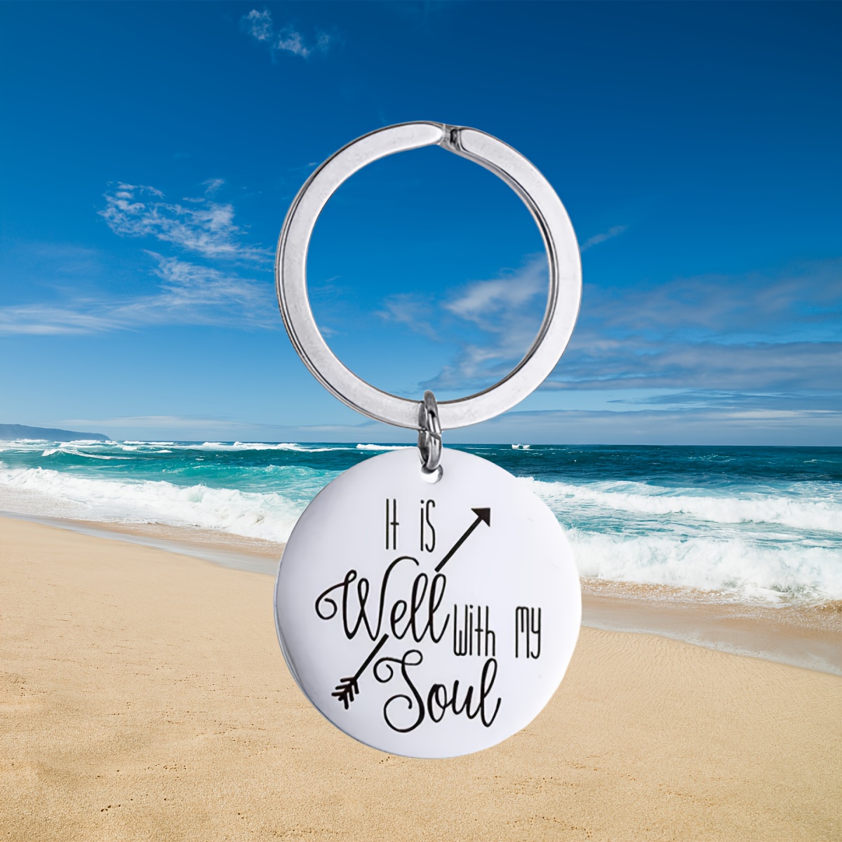 Stainless Steel Army Tag Keychain For Men Commemorative Or - Temu Australia