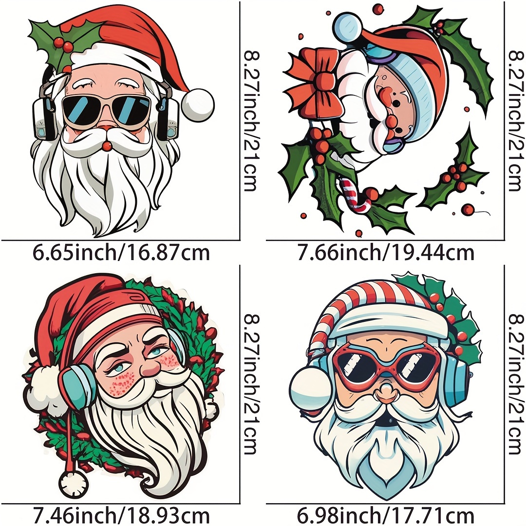 Christmas Santa Claus Iron Transfer A level Washable Thermal - Temu ...