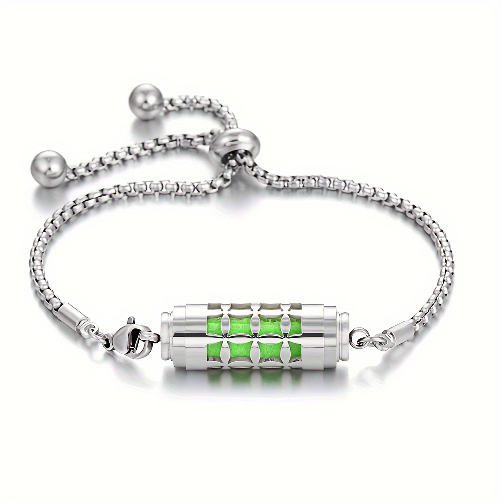 Stainless Steel Aromatherapy Diffuser Bracelet Adjustable - Temu United Kingdom