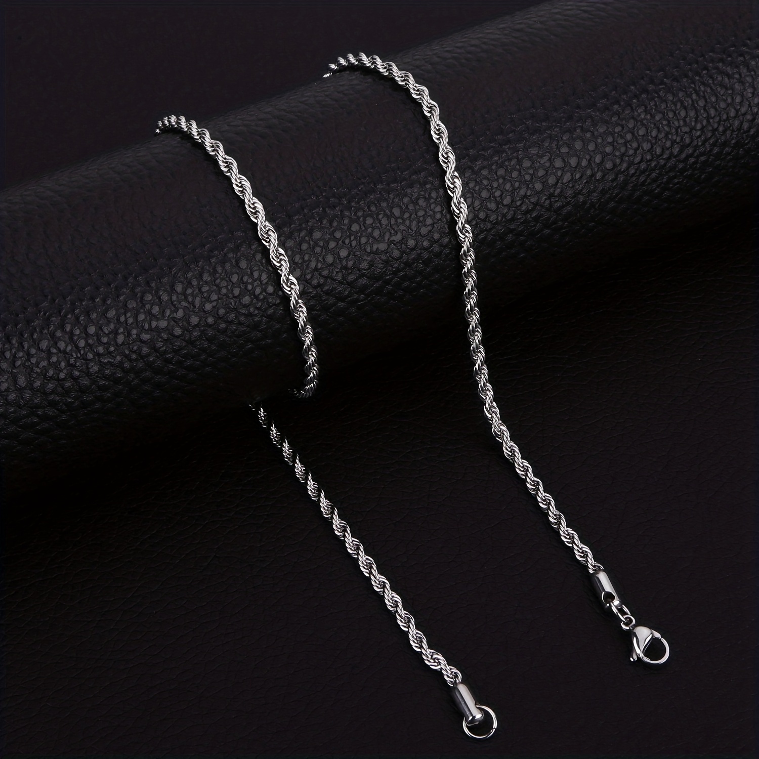 Golden Twisted Chain Titanium Steel Men And Women Clavicle Chain ...
