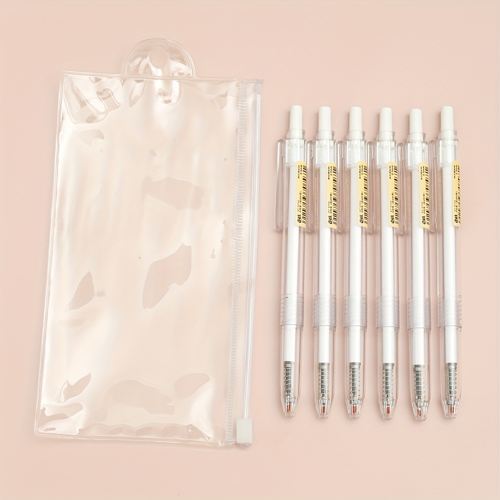 6pcs gel pens office pen school exam stationery supplies 0 5mm ...