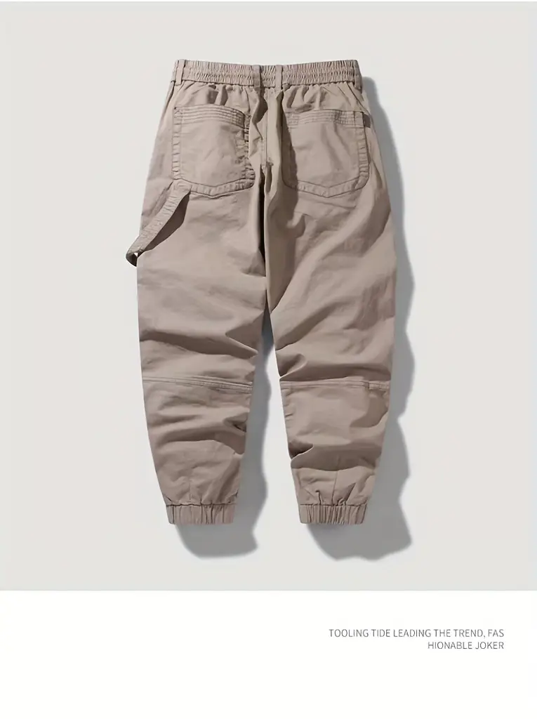 Mens Stylish Comfy Solid Joggers Pockets Active Breathable Temu