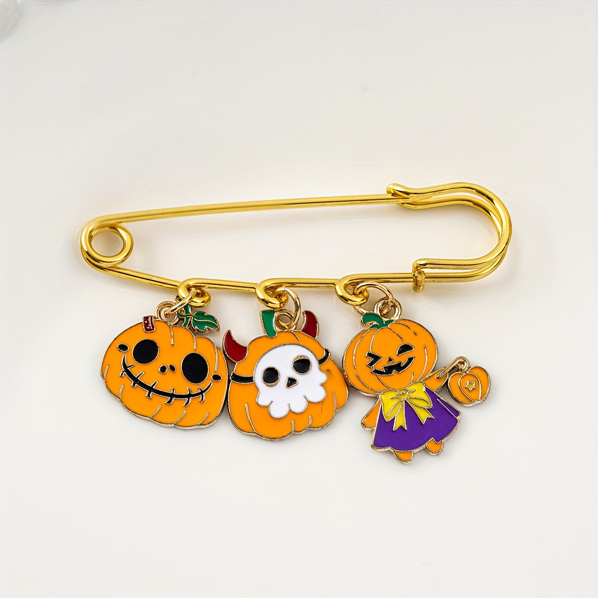 Pendentif En Forme Citrouille Fantôme 1 Pièce Broche - Temu France