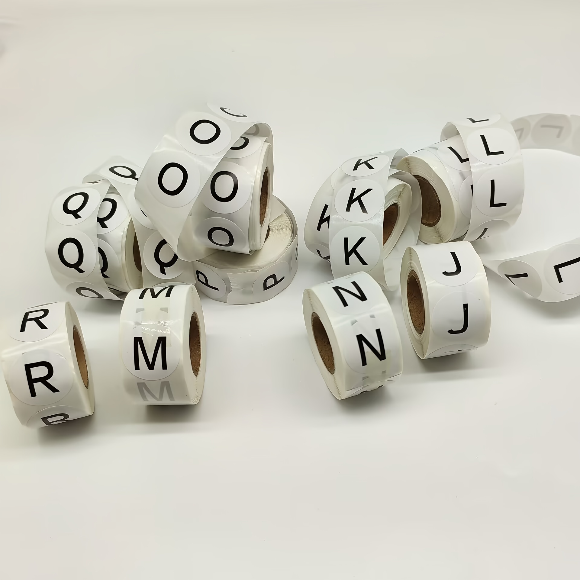 500t Rolls/letters Jklmnopqr Sticker Machine Number Activity - Temu ...