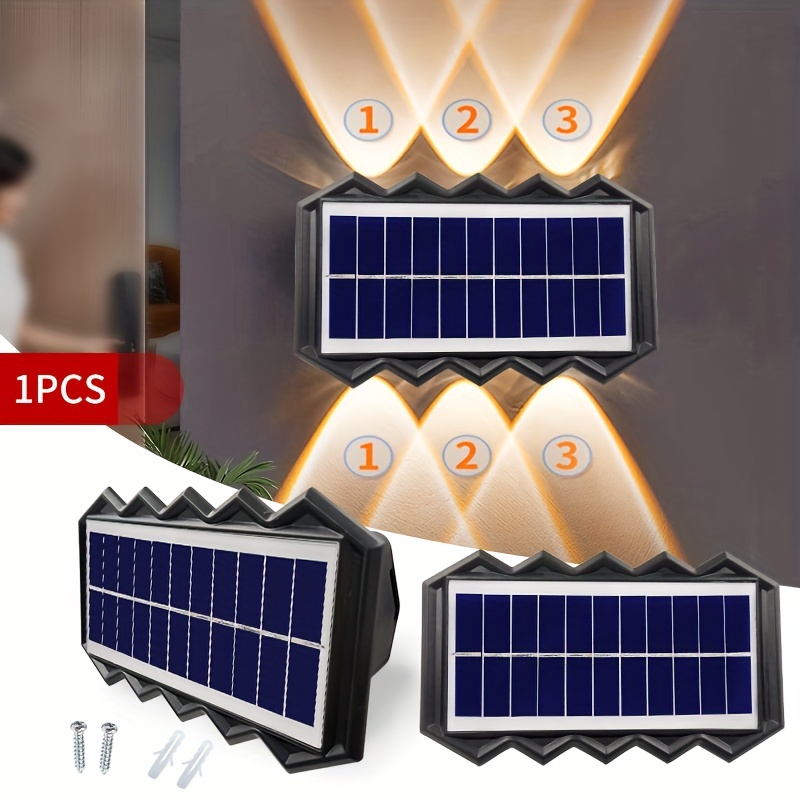 6led Large Solar House Number Light Black Outdoor Upper And - Temu Canada