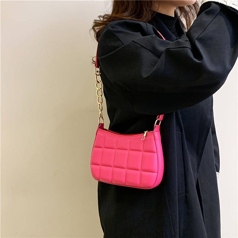 Mini Fashion Embossed Shoulder Bag Trendy Underarm Bag - Temu New Zealand