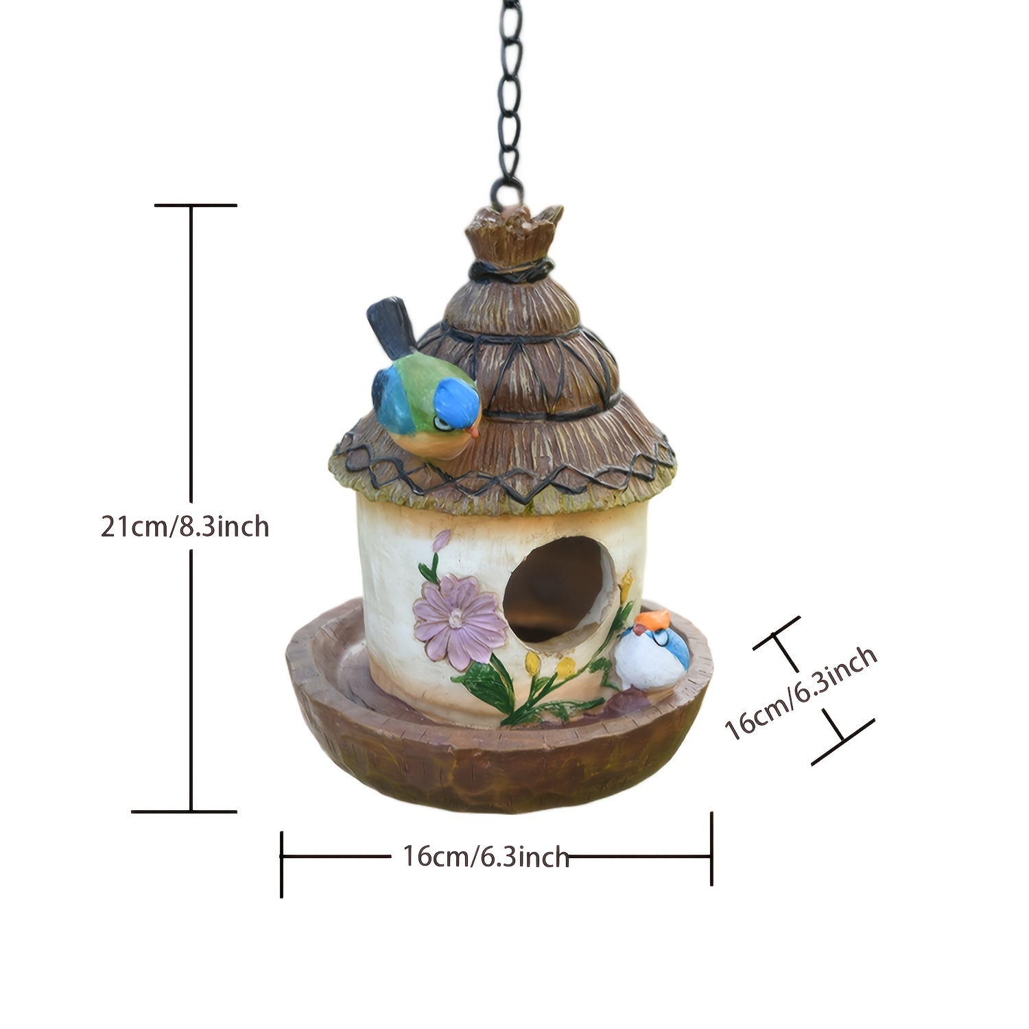 Hanging Bird Bird Feeder Outdoor Garden Decoration Resin - Temu Portugal