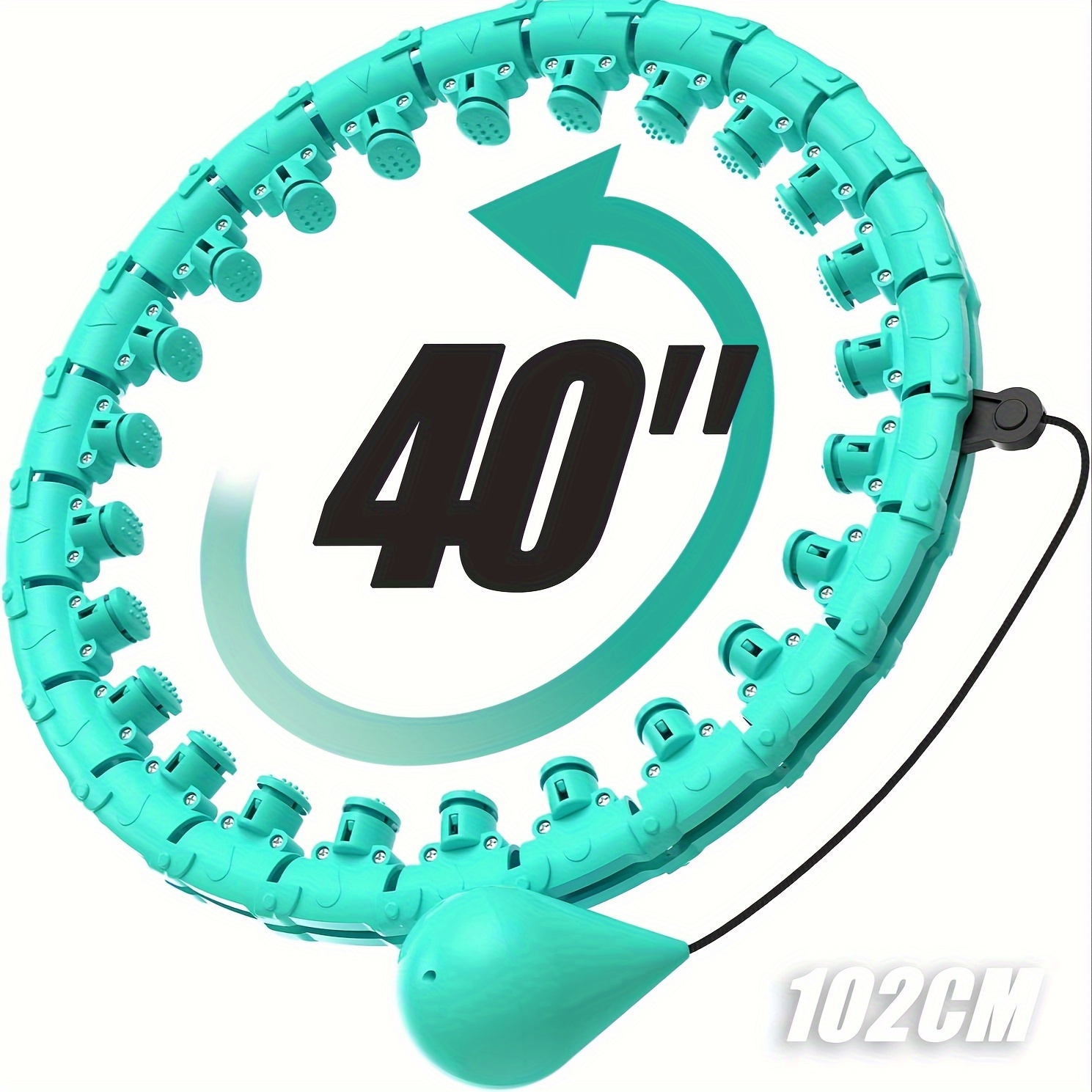 Pilates Hoop 24/28/36 Knots Weighted Fitness Hoop Suitable - Temu New ...