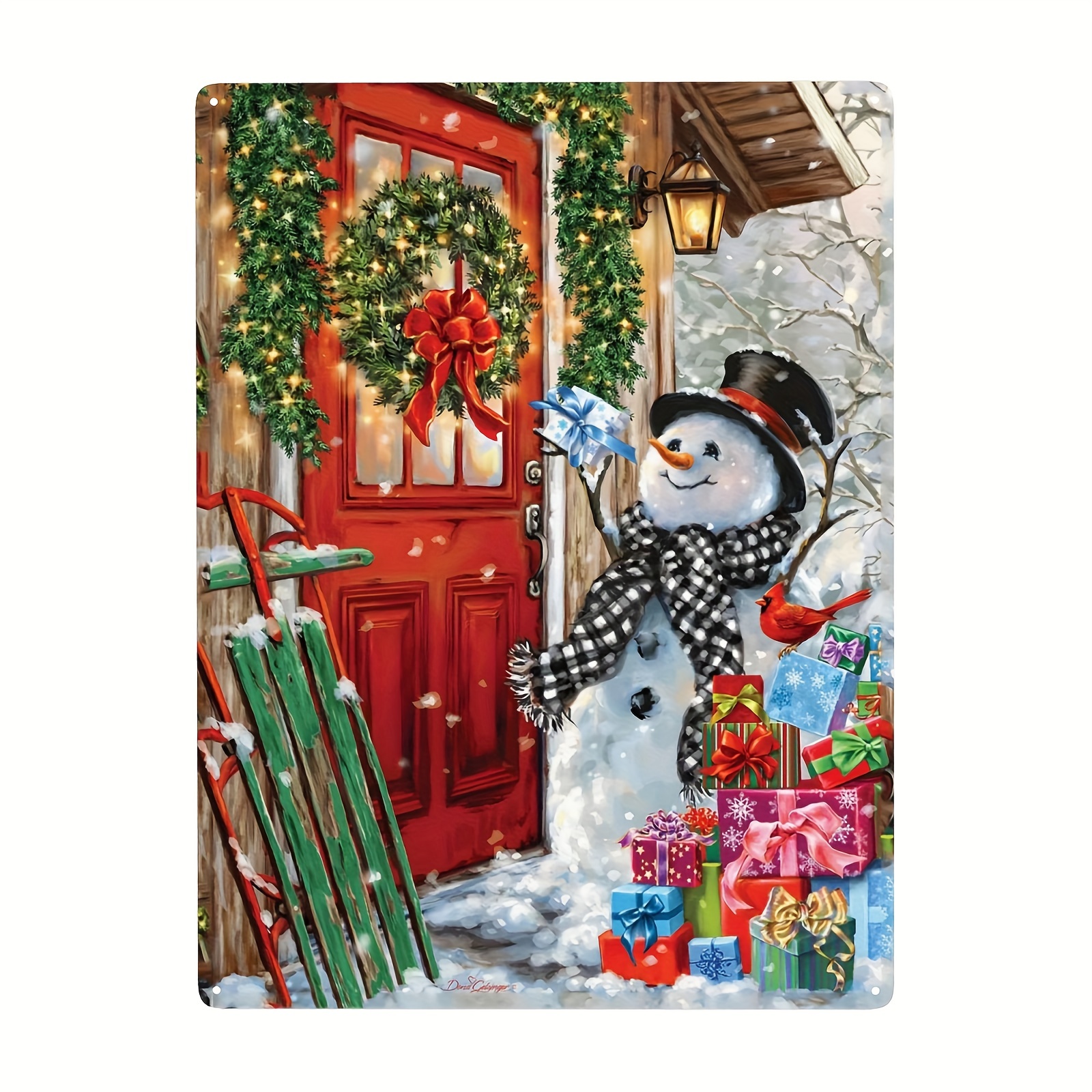 Vintage Tin Sign Merry Christmas Metal Sign Man Cave Sign - Temu Canada