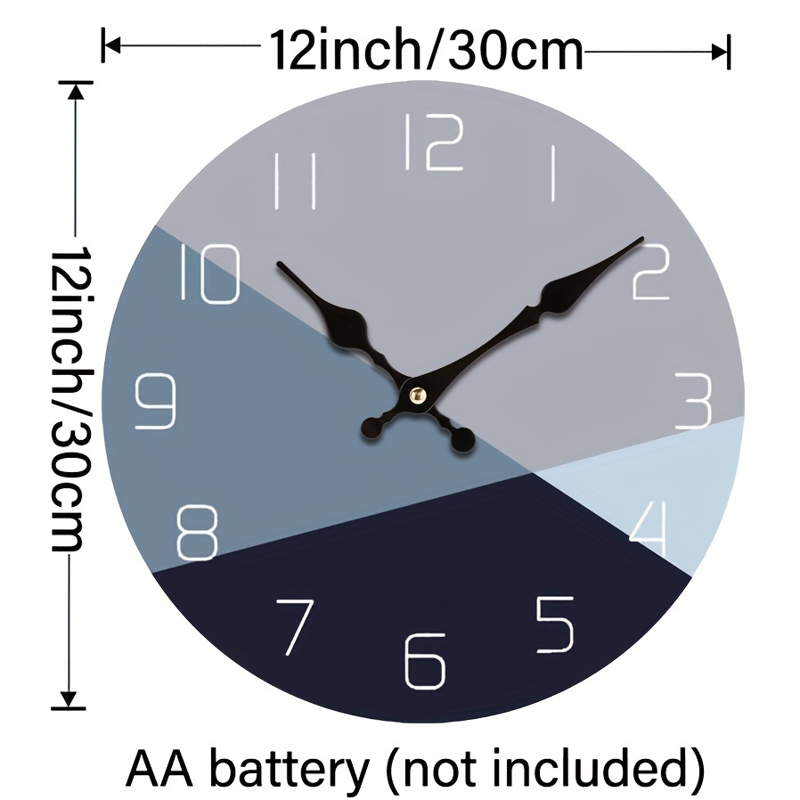Decorative Silent No Ticking Wall Clock Modern Minimalist - Temu