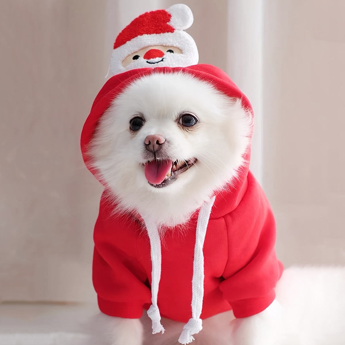 Sudadera Con Capucha De Navidad Para Perros, Disfraz De Papá Noel Para ...