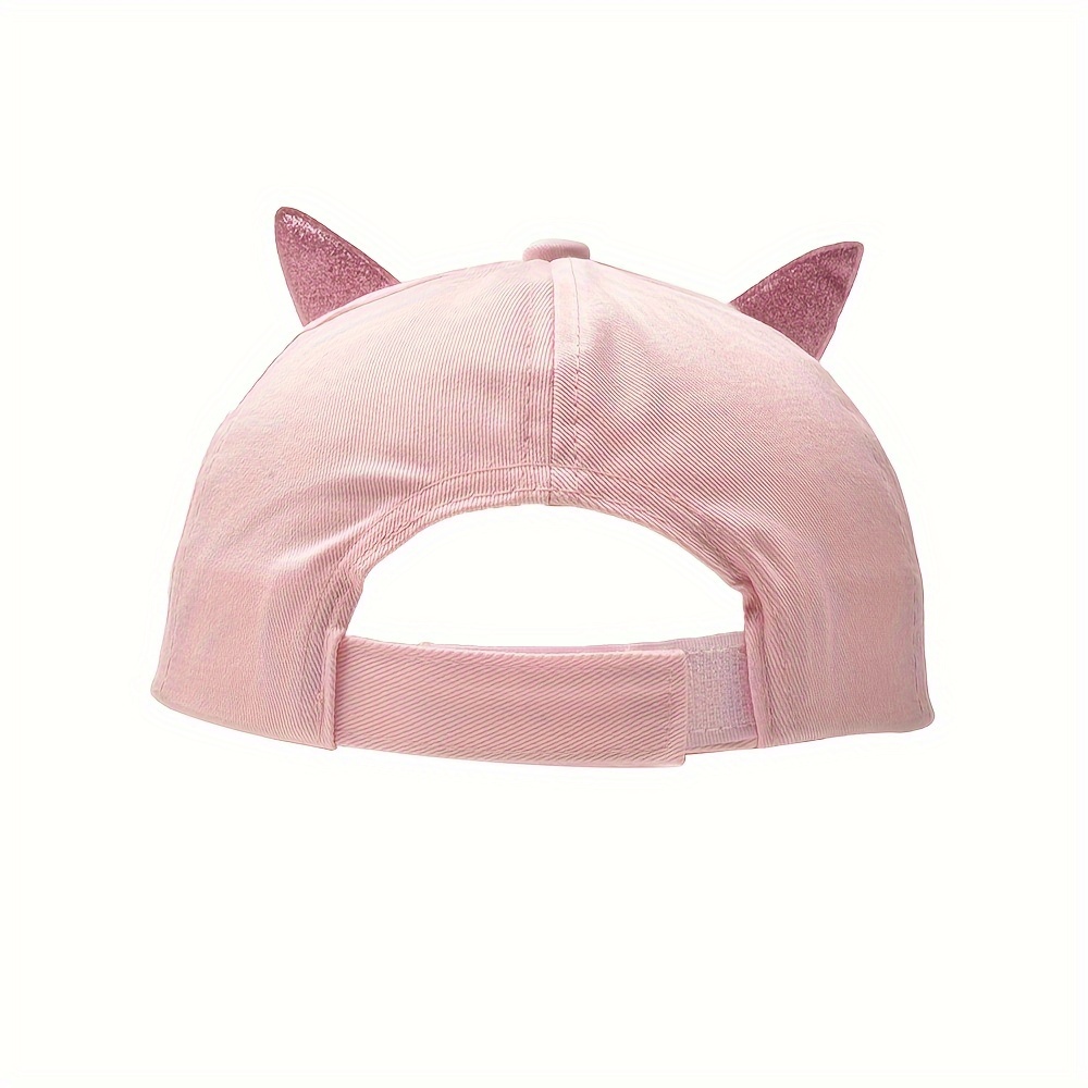 Kids Cartoon Baseball Cap Pink Plush Cute Hat - Temu United