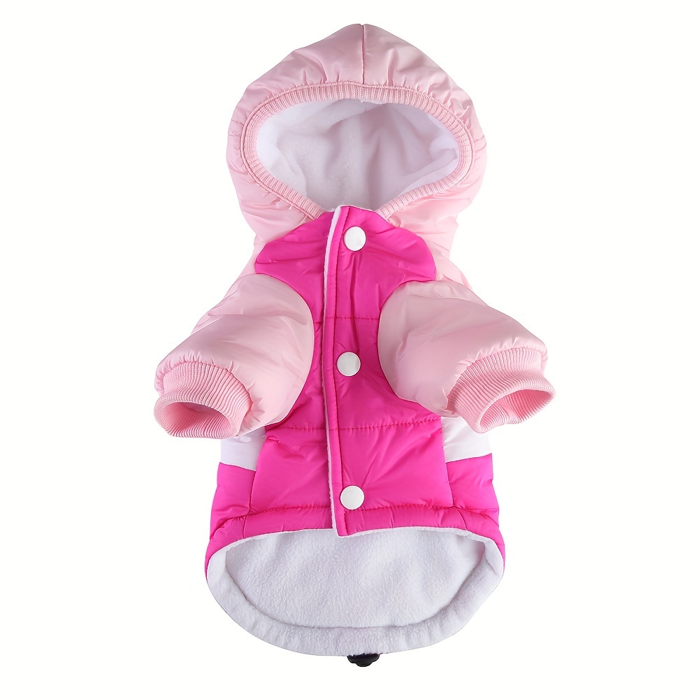 Dog Coat Warm Dog Jacket Winter Padded Dog Fleece Vest Reflective Dog ...