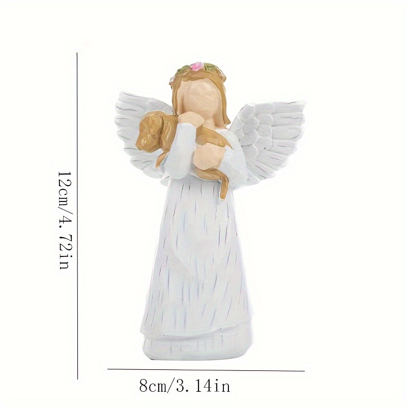 Angel Dog Ornament Resin Statue Art Craft Gifts - Temu Denmark