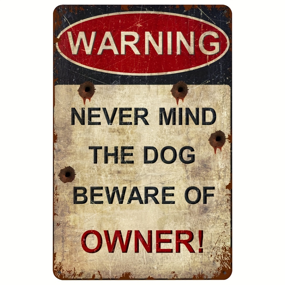 Rust free Aluminum 'bad Ass Dog Duty' Vintage Tin Sign Add A - Temu