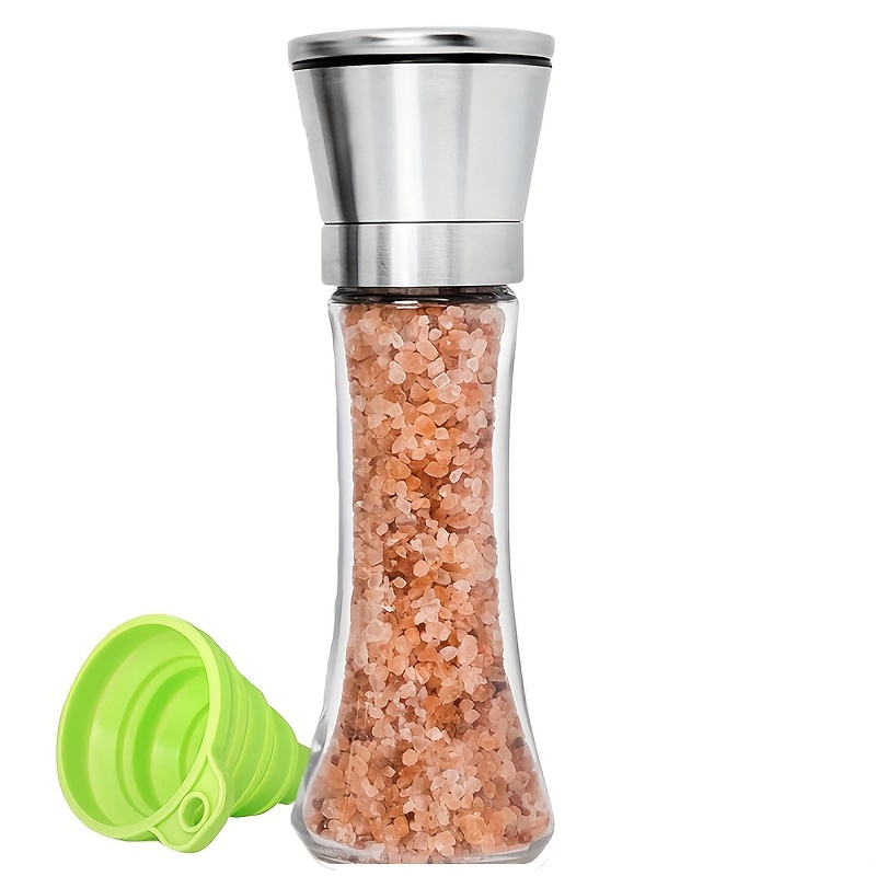 1pc Pepper Grinder Household Sea Salt Ginder Glass Spice Grinder Manual ...