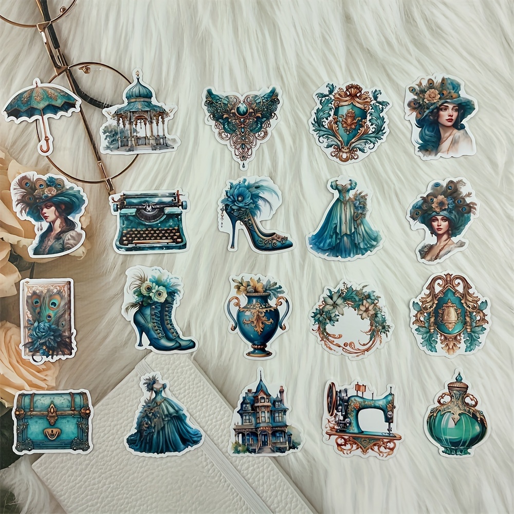 Vintage Hand Account Stickers Decoration Vintage Sticker - Temu