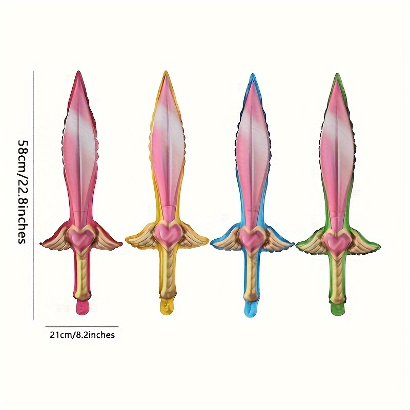 Sword Balloons Cosplay Party Favors Inflatable Swords Toy - Temu