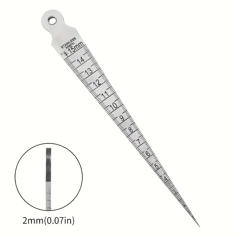 고정밀 1 15mm 간격 눈금자 스테인레스 스틸 조리개 게이지 눈금자 테이퍼 웨지 플러그 산업용 측정 용 삼 Temu Korea