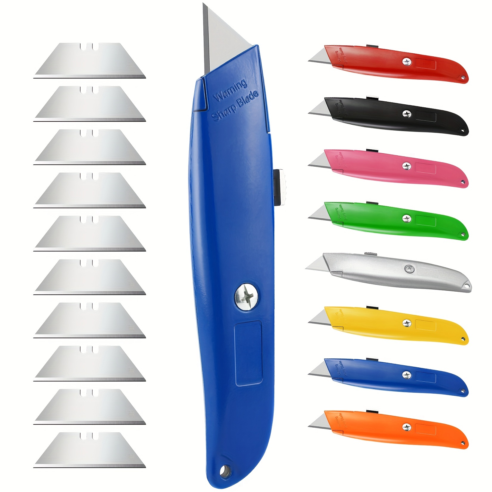 Utility Knife Box Cutter Retractable Blade Heavy Duty - Temu New Zealand